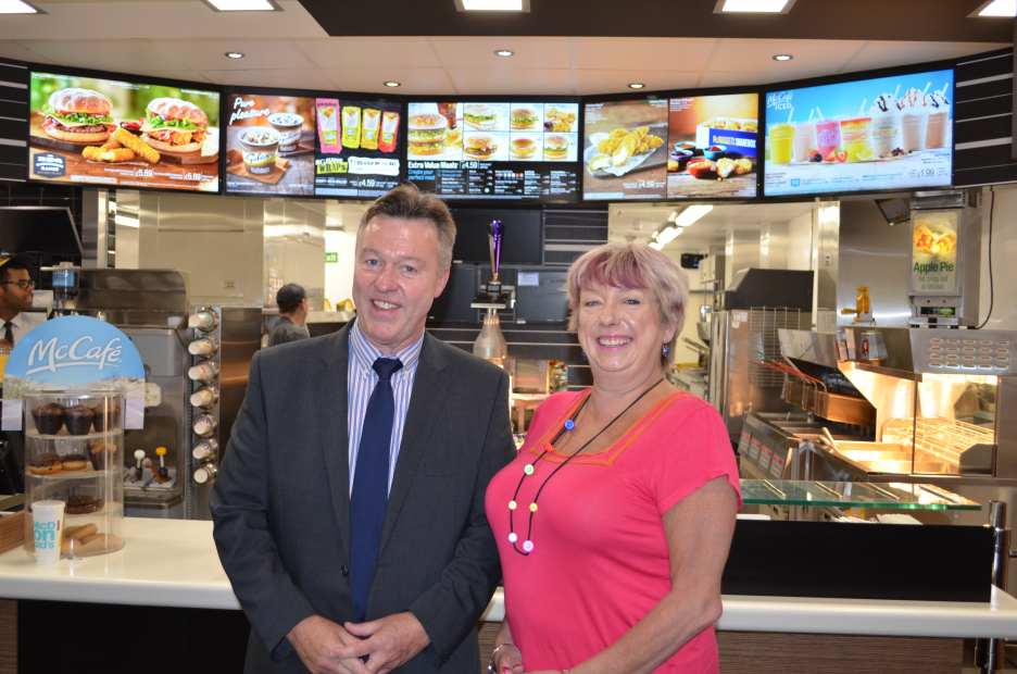 MP Karen Lumley cuts the tape on new look Oakenshaw McDonalds - The ...