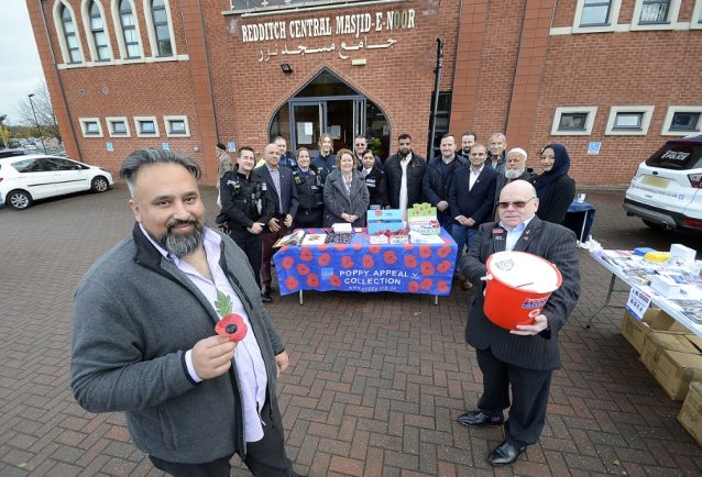 Standing together: Redditch Mosque fundraiser for Poppy Appeal - The ...
